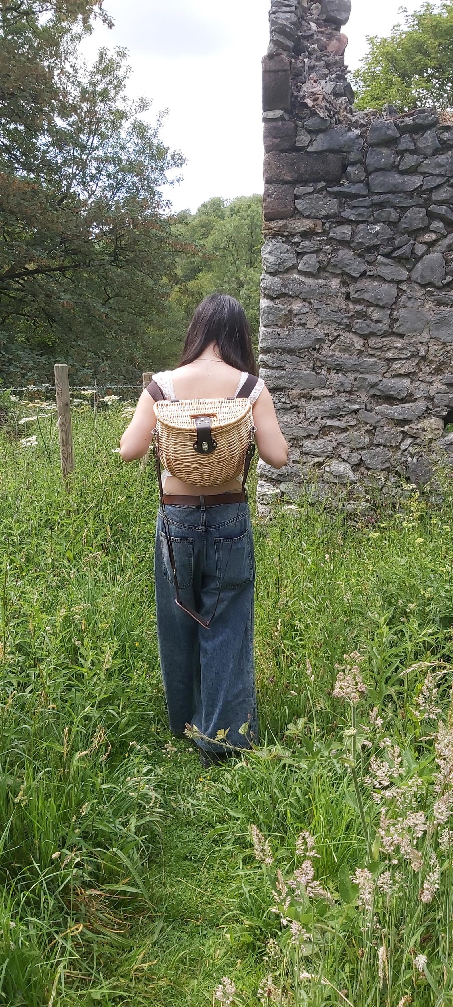 All Day Forager Backpack Style Personalisable Natural Willow Basket ...