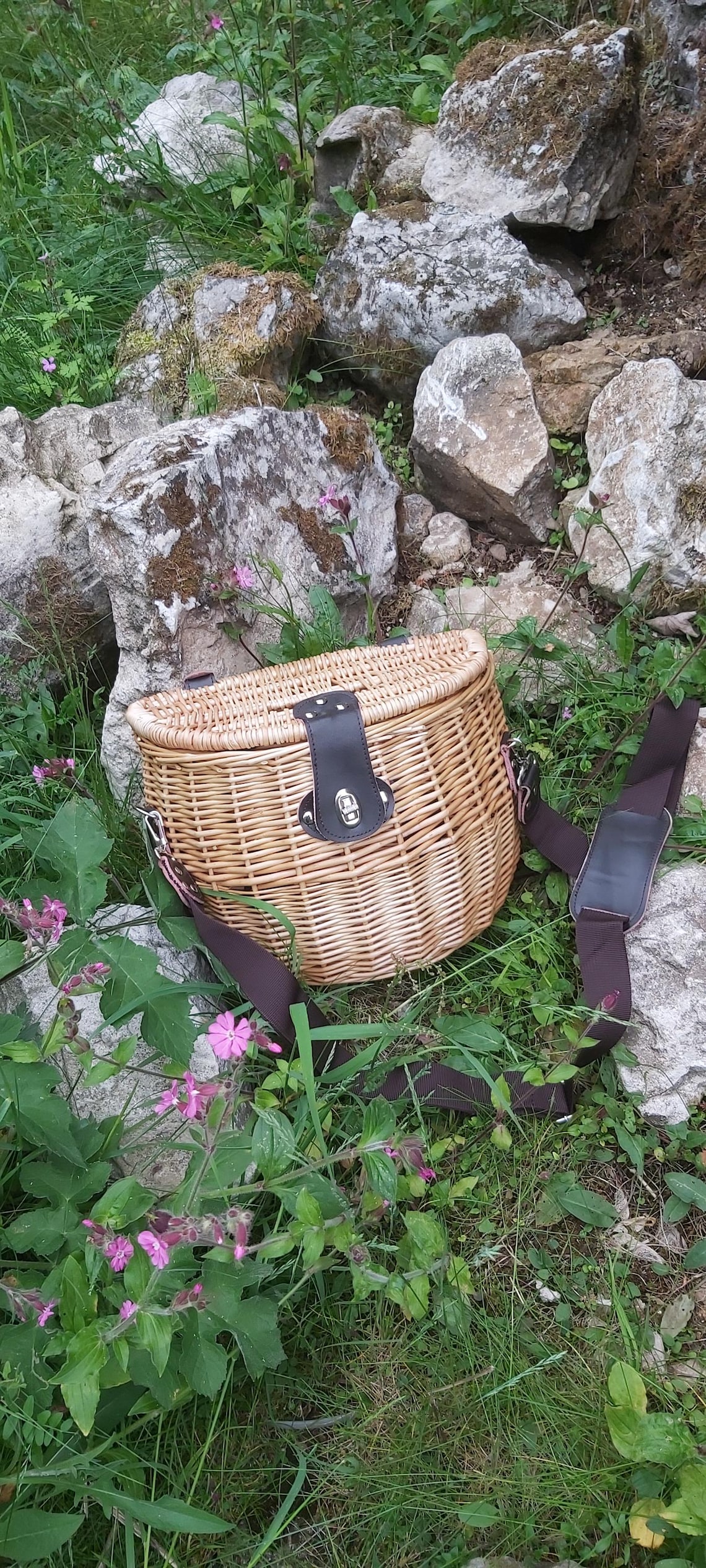 All Day Forager Backpack Style Personalisable Natural Willow Basket ...