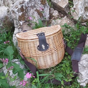All Day Forager Backpack Style Personalisable Natural Willow Basket ...
