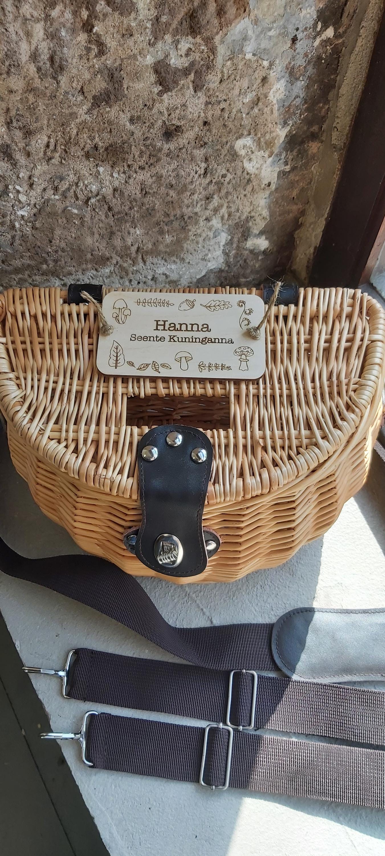 All Day Forager Backpack Style Personalisable Natural Willow Basket ...