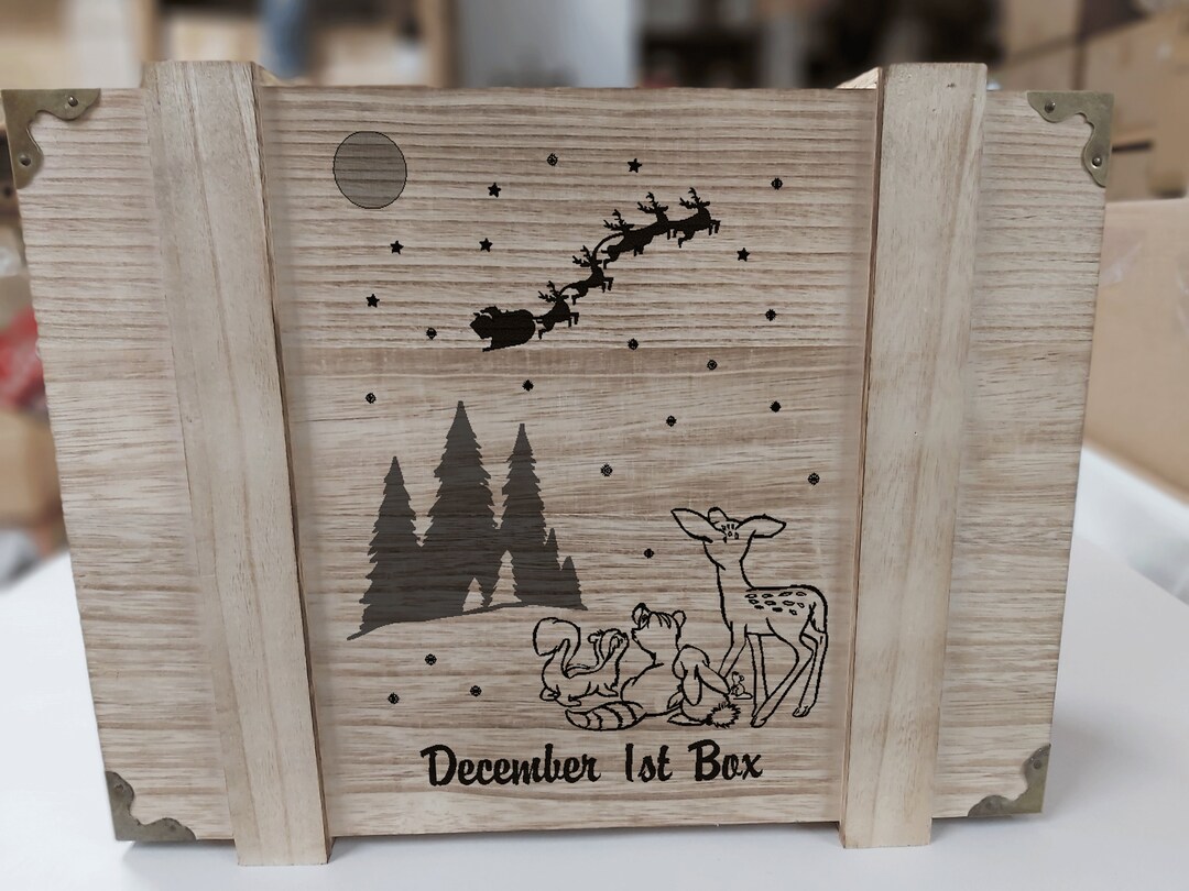 Woodland Creatures December 1st Box, Traditional Wooden Advent ...