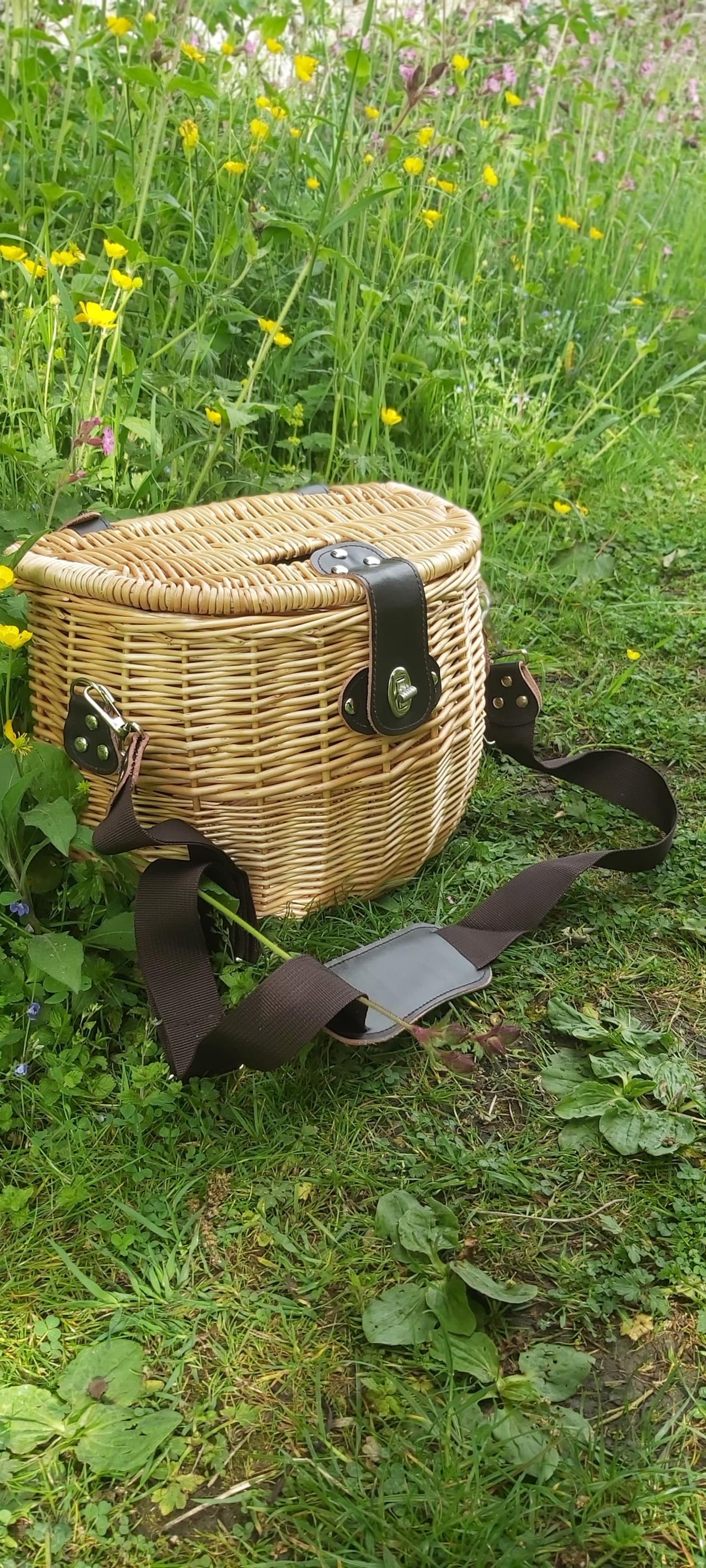 All Day Forager Backpack Style Personalisable Natural Willow Basket ...