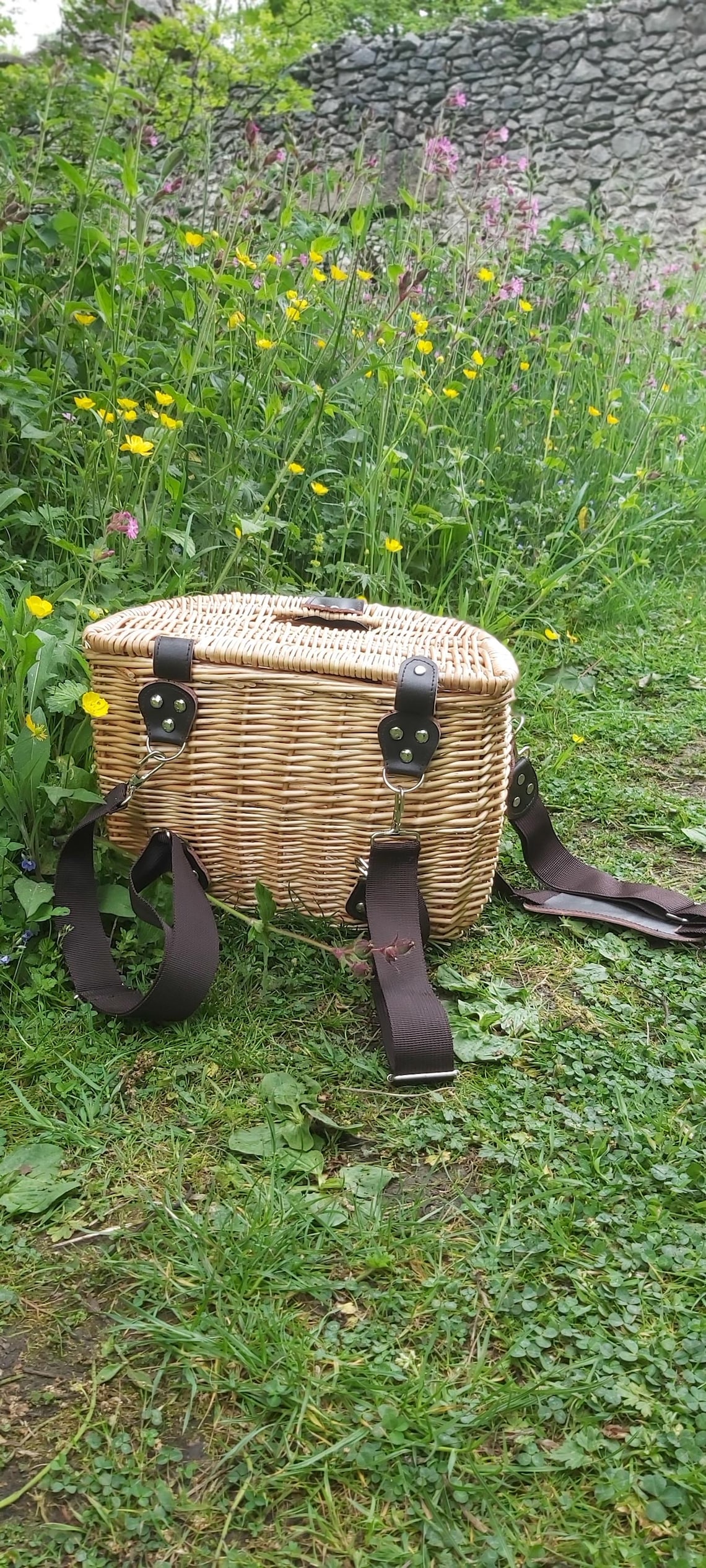 All Day Forager Backpack Style Personalisable Natural Willow Basket ...