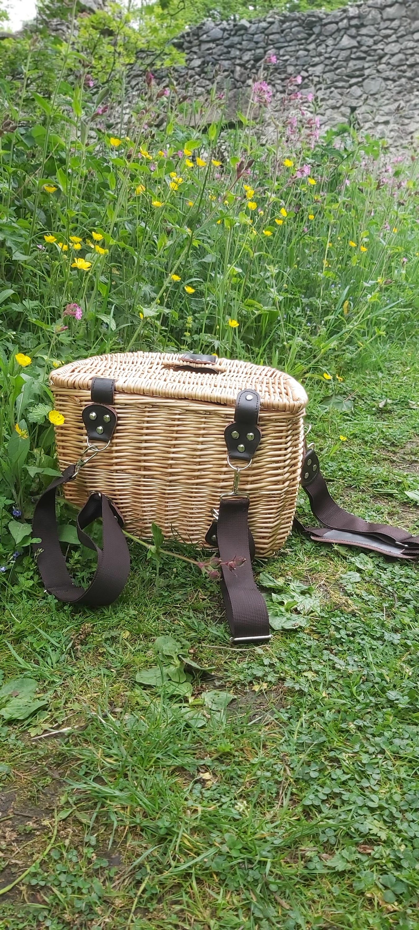 All Day Forager Backpack Style Personalisable Natural Willow Basket ...