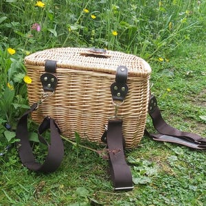 All Day Forager Backpack Style Personalisable Natural Willow Basket ...