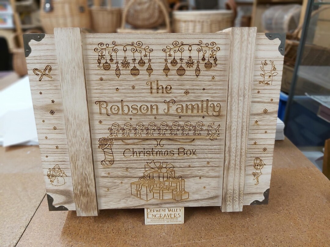 One of a Kind Custom Designed Extra Deep Christmas Eve Box is Made to ...