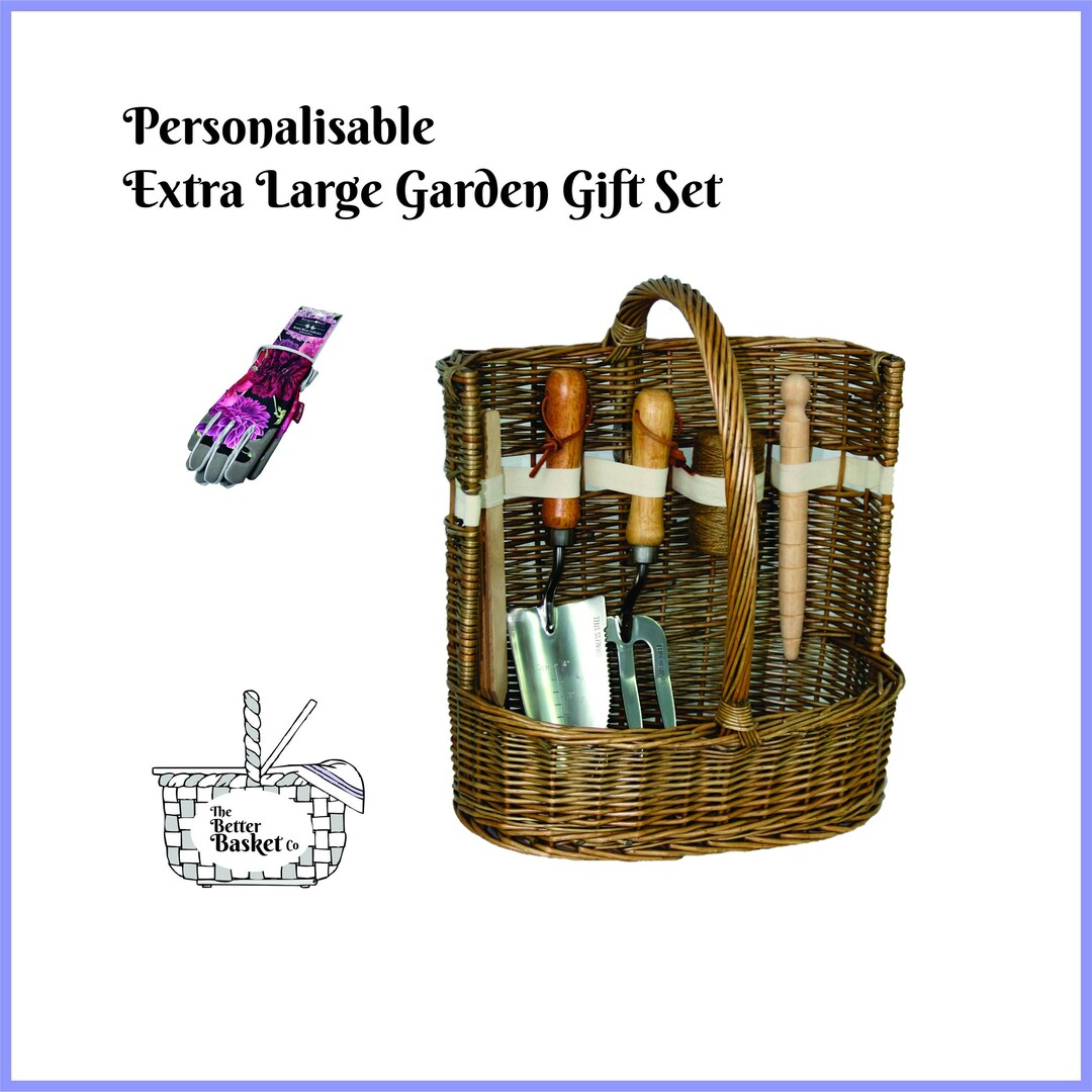 Extra Large Garden Gift Set Personalised 11 Piece Garden Trug With ...