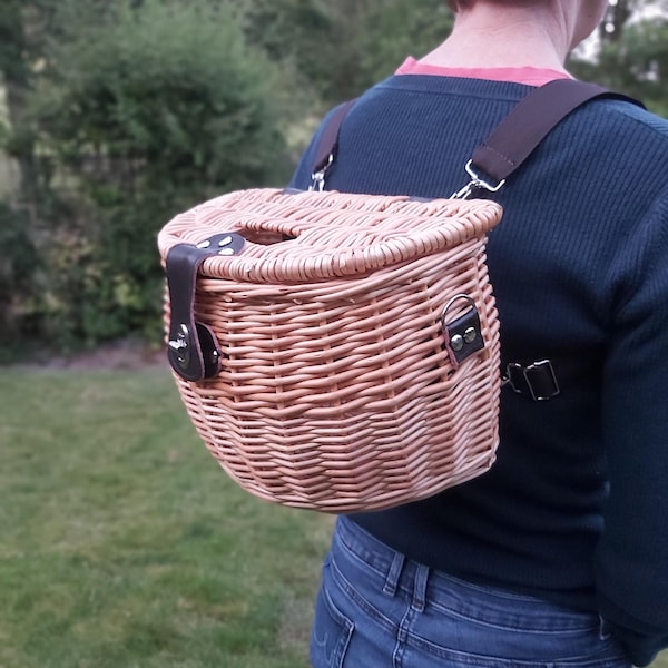 Basket Backpack - Etsy