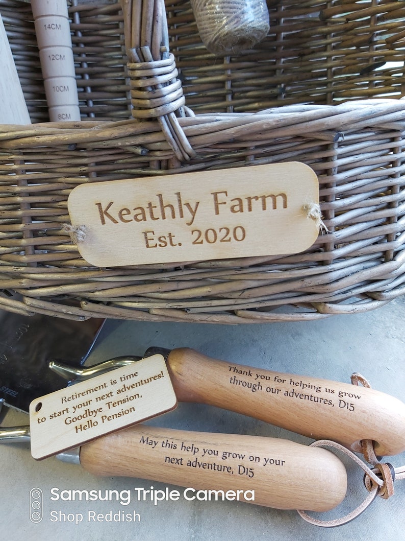 Corporate Gift Personalised Retirement Gardening Gift Set / 9 Piece ...