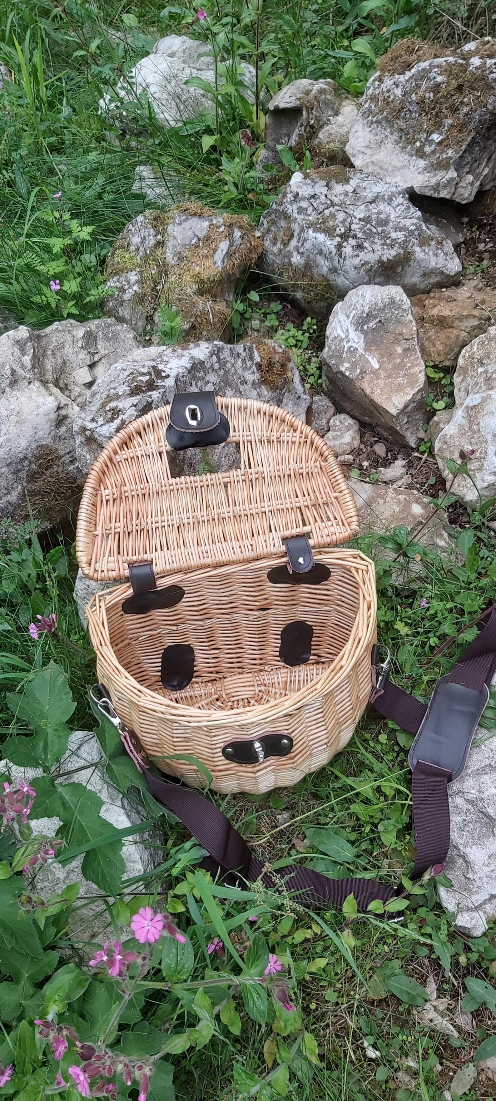All Day Forager Backpack Style Personalisable Natural Willow Basket ...