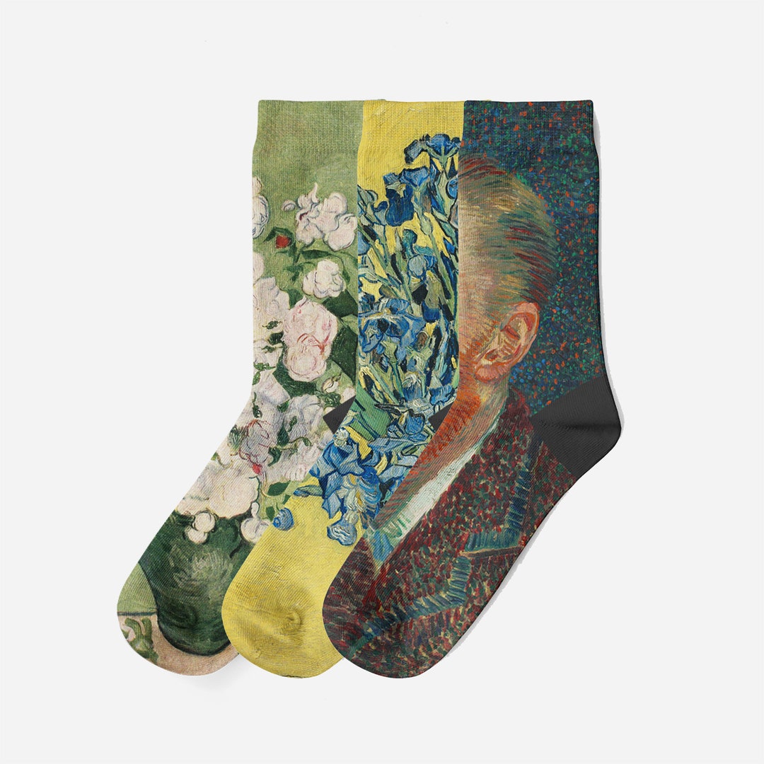 Van Gogh Vase With Pink Roses, Irises, Self Portrait, Van Gogh, Crew ...