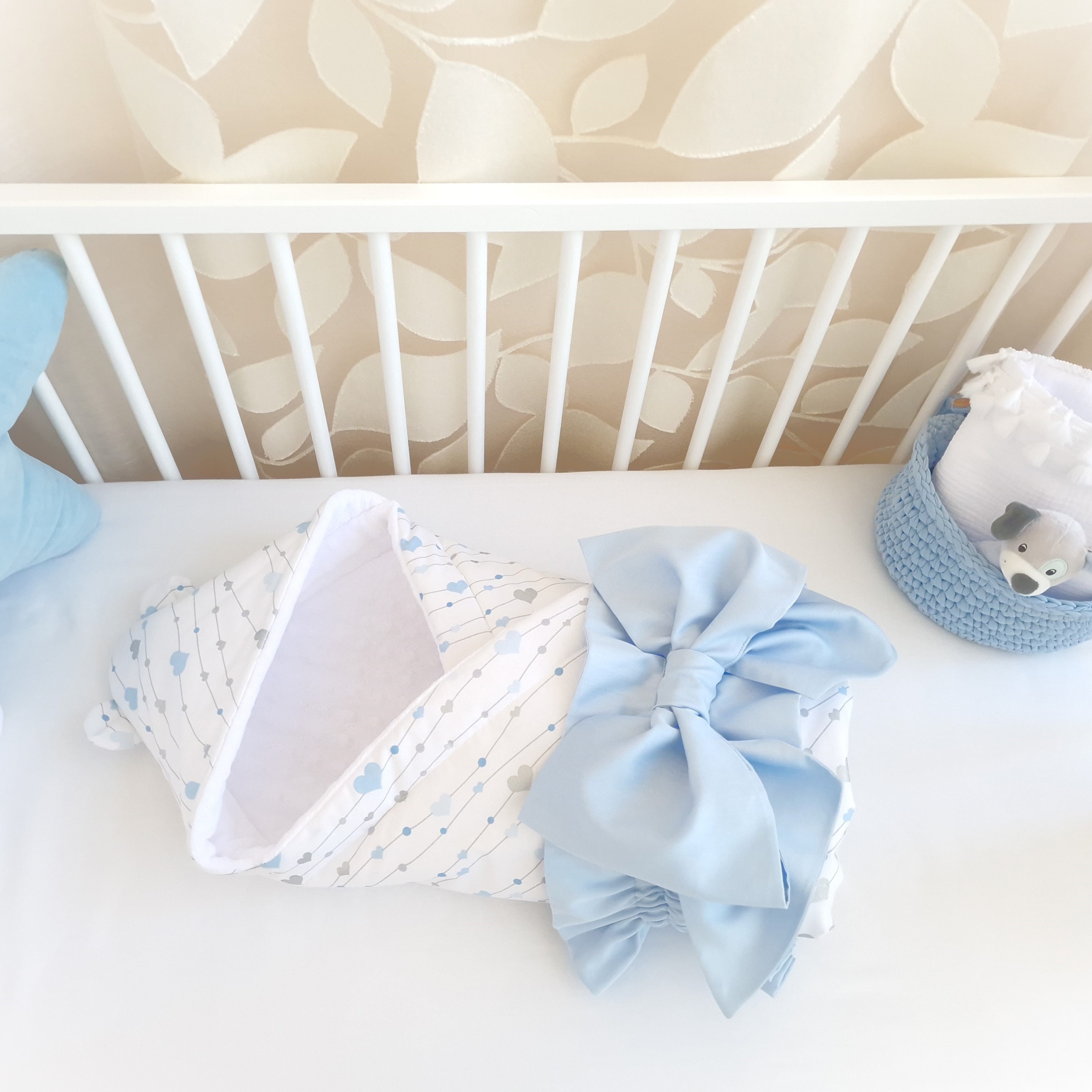 Coming Home Baby Blanket With Hood, Blanket Envelope With Bow, Newborn ...