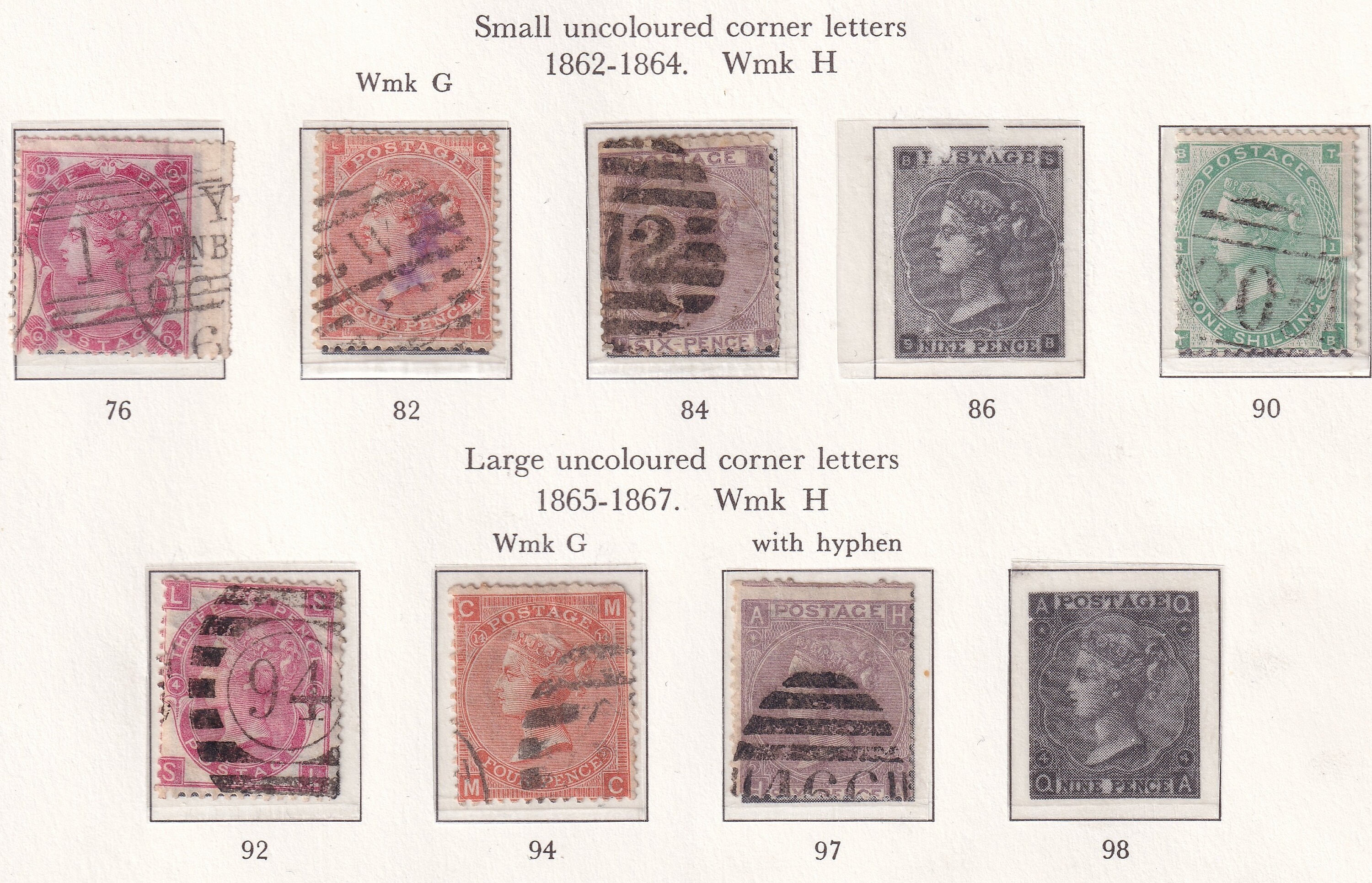 Queen Victoria Stamp Collection With Penny Black Tuppenny Blue Stanley ...