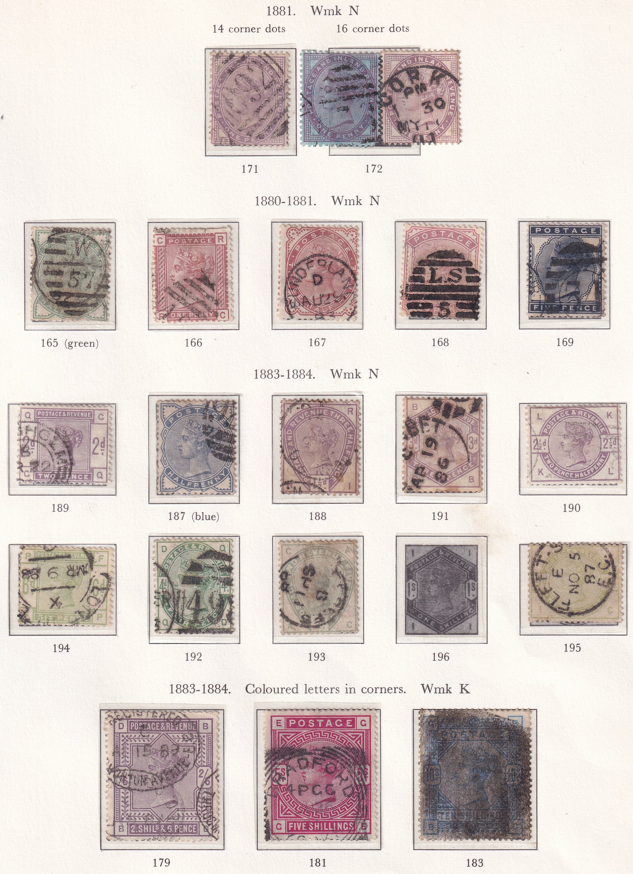 Queen Victoria Stamp Collection With Penny Black Tuppenny Blue Stanley ...