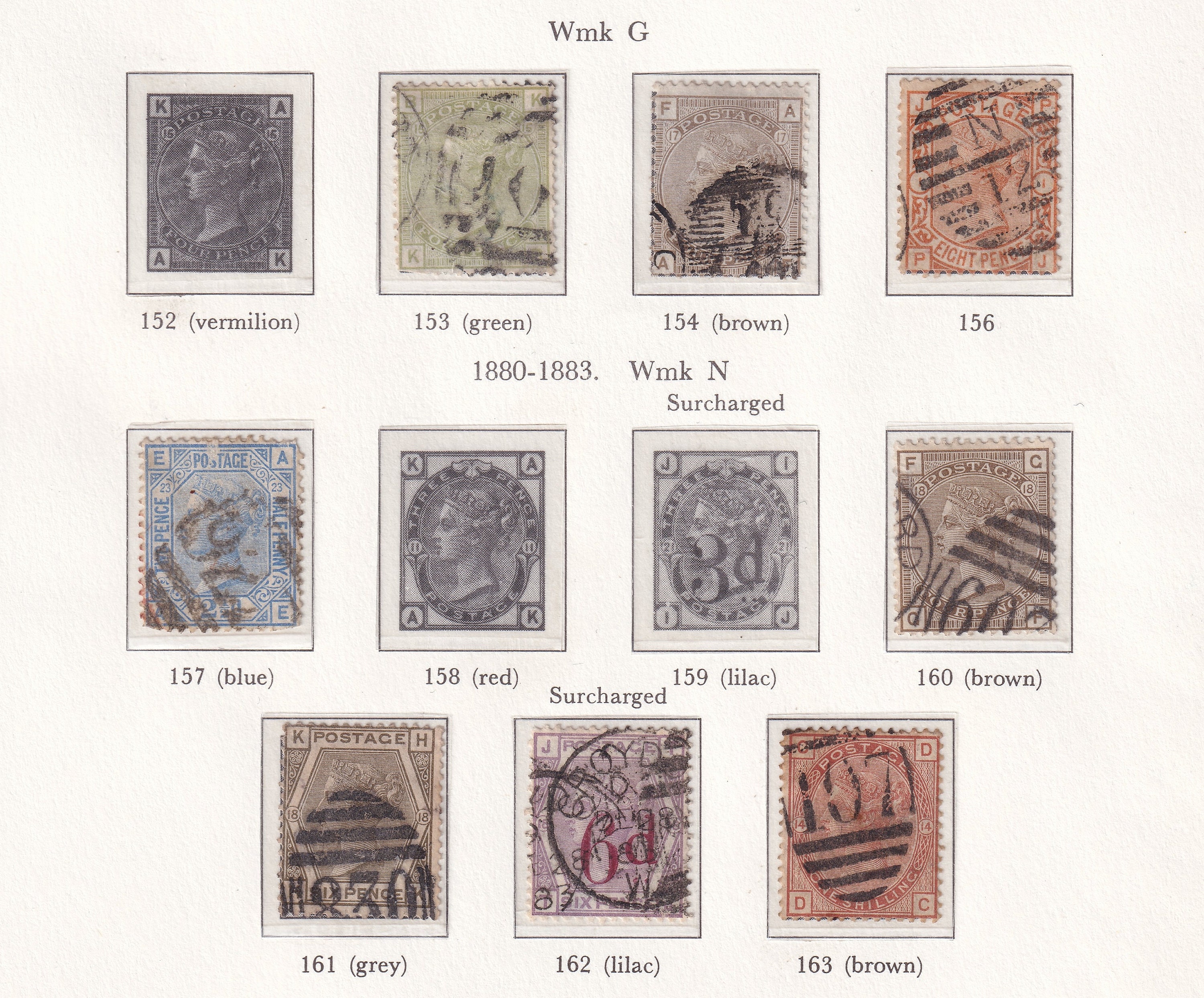 Queen Victoria Stamp Collection With Penny Black Tuppenny Blue Stanley ...