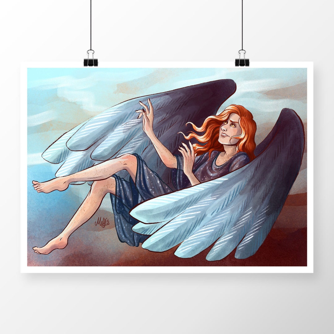 The Fall From Heaven - GO Art Print - Etsy