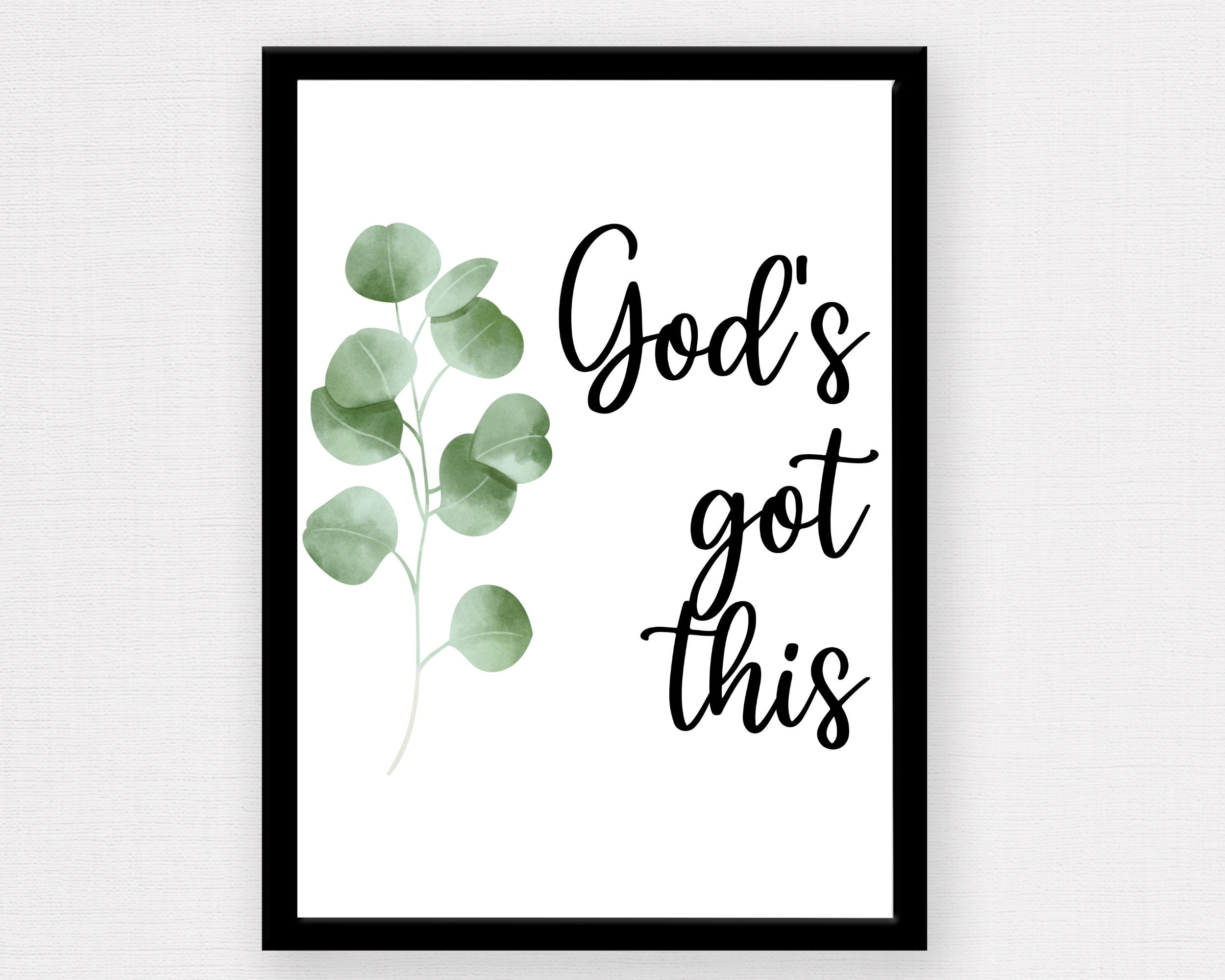 God's Got This Print, Christian Wall Art, Inspirational Art ...