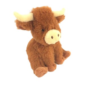 Mini Longhorn Cow Plush Soft Toy in Pop up Box CE/UKCA - Etsy UK