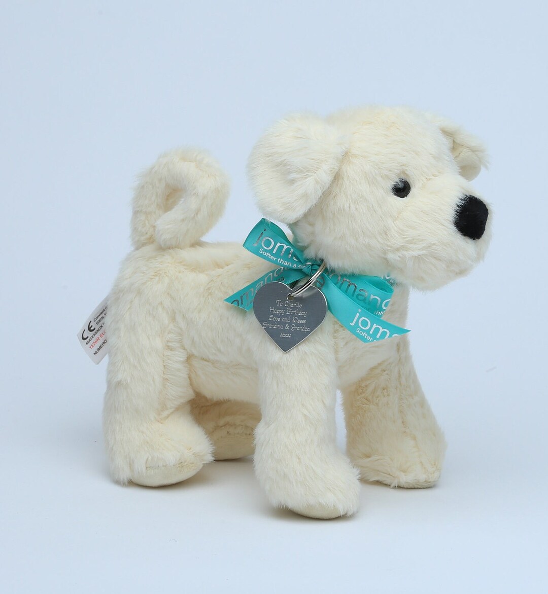 Personalised Cream Puppy Dog Plush Soft Toy CE/UKCA - Etsy