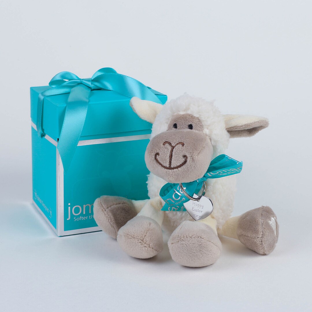Personalised White Sheep Plush Soft Toy in Pop up Box CE/UKCA With ...