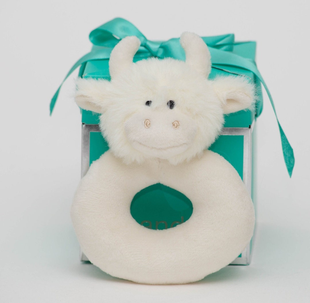 Baby Rattle Cream Highland Cow Soft Toy Plush CE/UKCA - Etsy