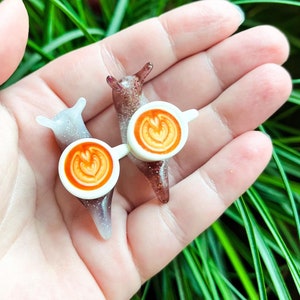 Latte Art Coffee Snails - Etsy