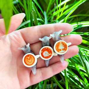 Latte Art Coffee Snails - Etsy