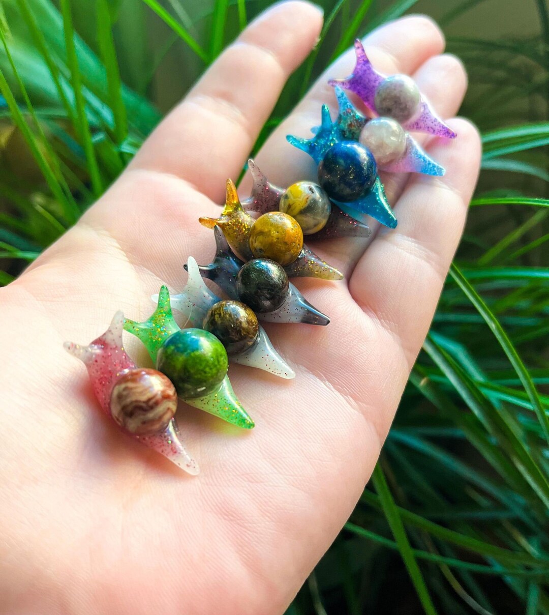Crystal Stone Snails 2 - Etsy