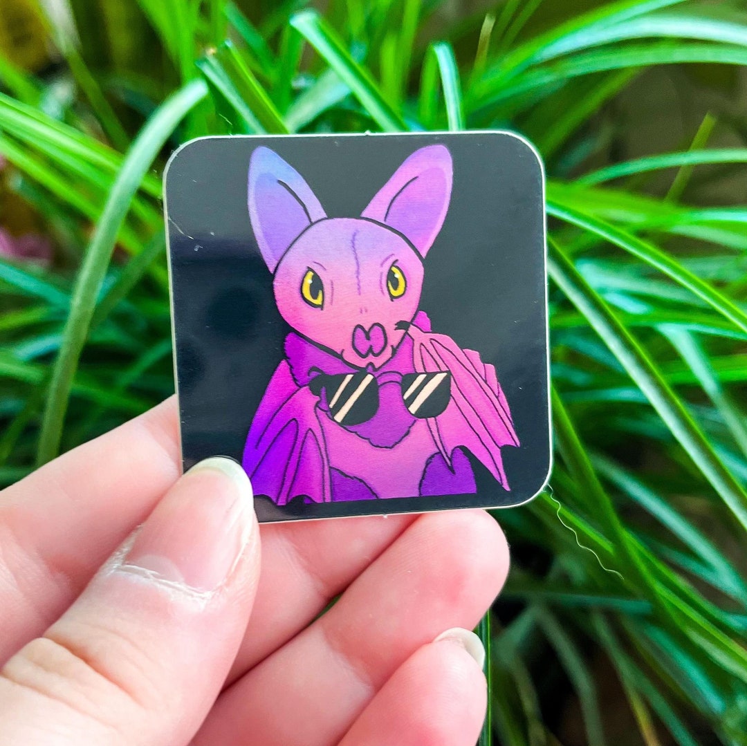 Cute Bat Sticker - Etsy