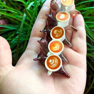 Latte Coffee Snails 2 - Etsy