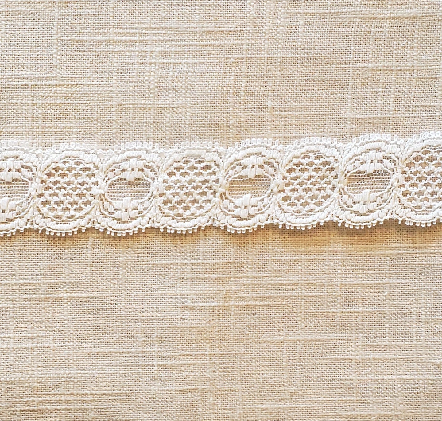 Vintage 1 3/8 White Lace Sold by the Yard Made in the | Etsy