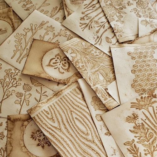 10 Sheets 4x5 Inch Handmade Paper Recycled Paper Eco - Etsy