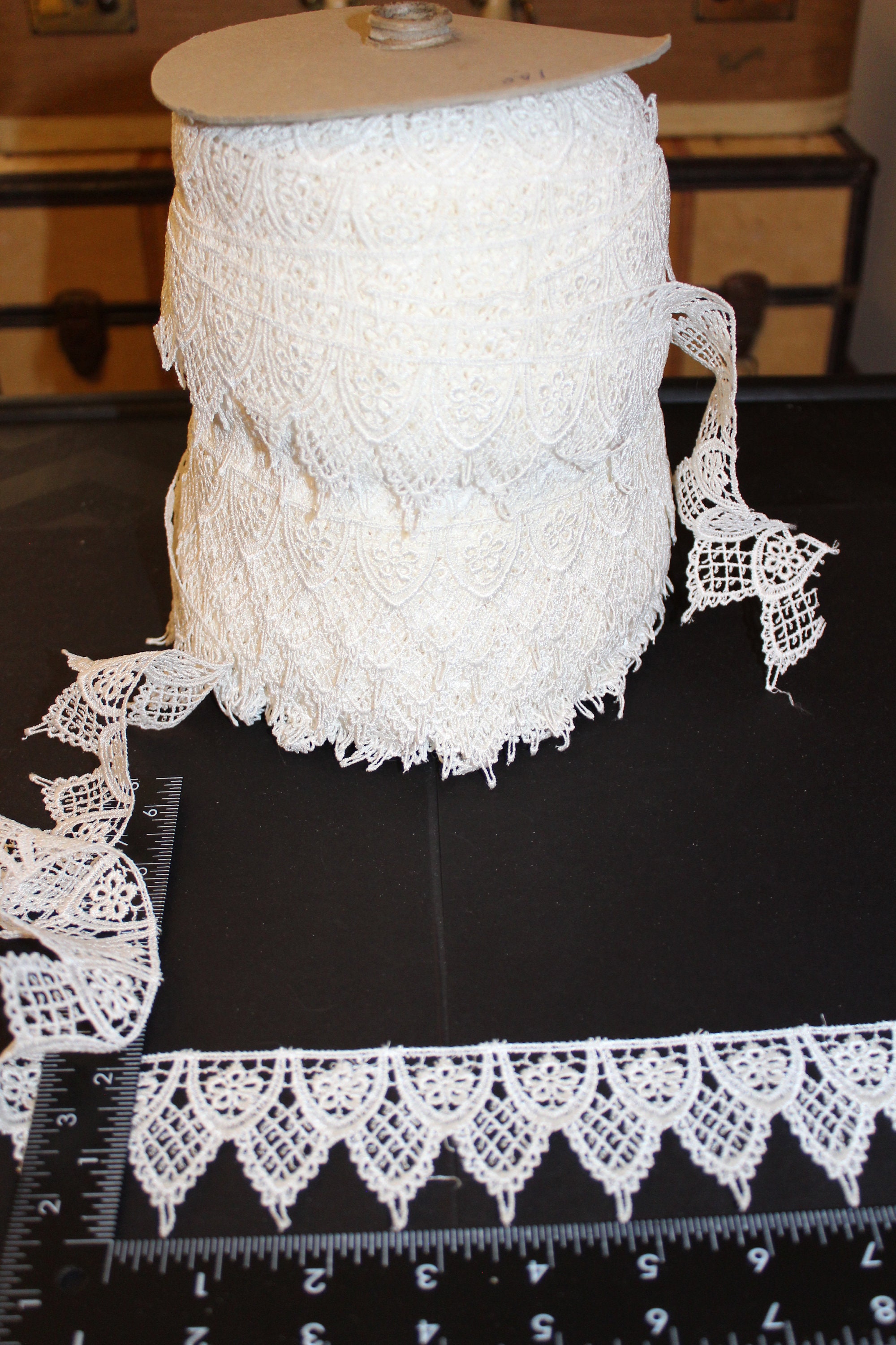 Vintage 2 White Lace Sold by the Yard Made in the USA - Etsy