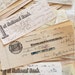 10 Assorted Antique Paper Bank Checks Hand Written Canceled Stamped ...