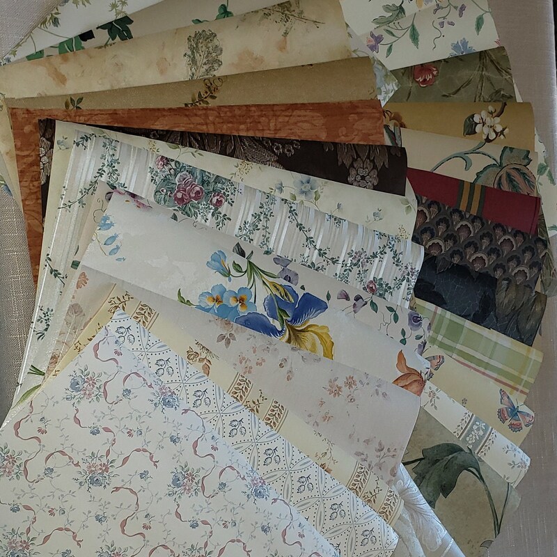 Wallpaper Scraps - Etsy