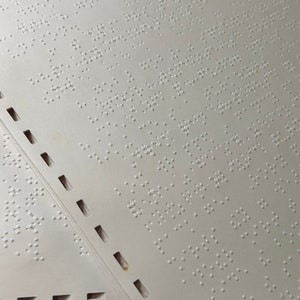 10 Beautiful Vintage Braille Book Pages Bumpy Thick Cotton Paper From ...