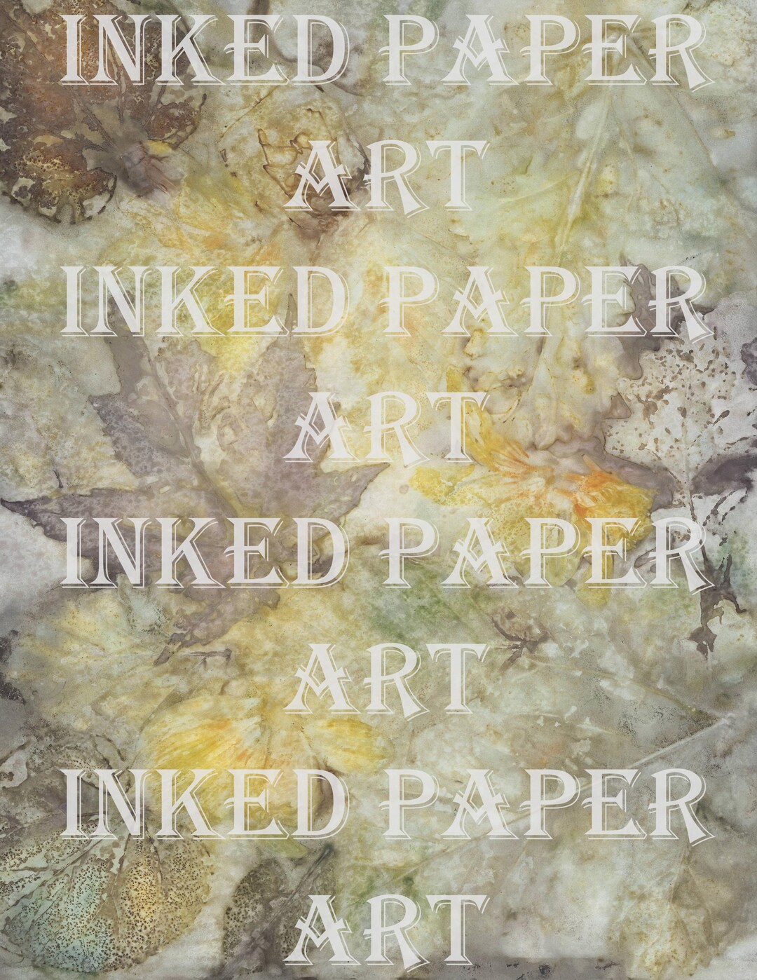 Antique Plant Eco Dyed Paper Botanical Field Notes Digital Paper Kit ...