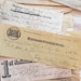 10 Assorted Antique Paper Bank Checks Hand Written Canceled Stamped ...