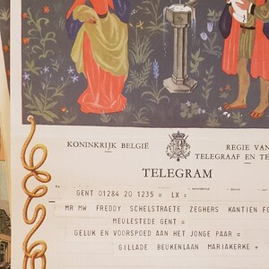 Original Antique European Telegram Various Handwritten or Ticker Tape ...