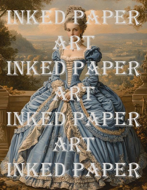 Antique French Marie Antoinette Digital Paper Kit (download) - Etsy