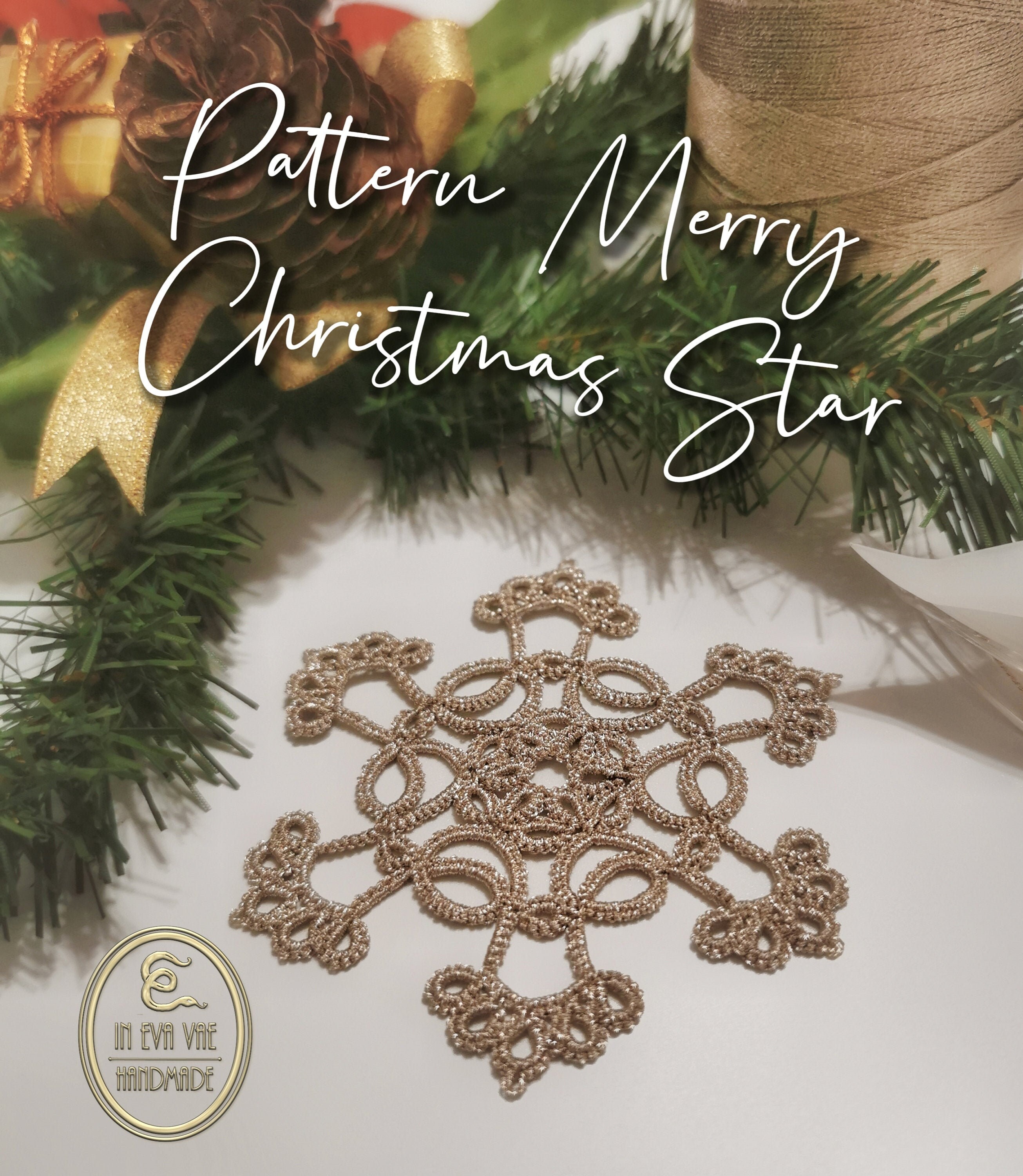 Pattern Snowflake Merry Christmas Star per Lavoro a - Etsy