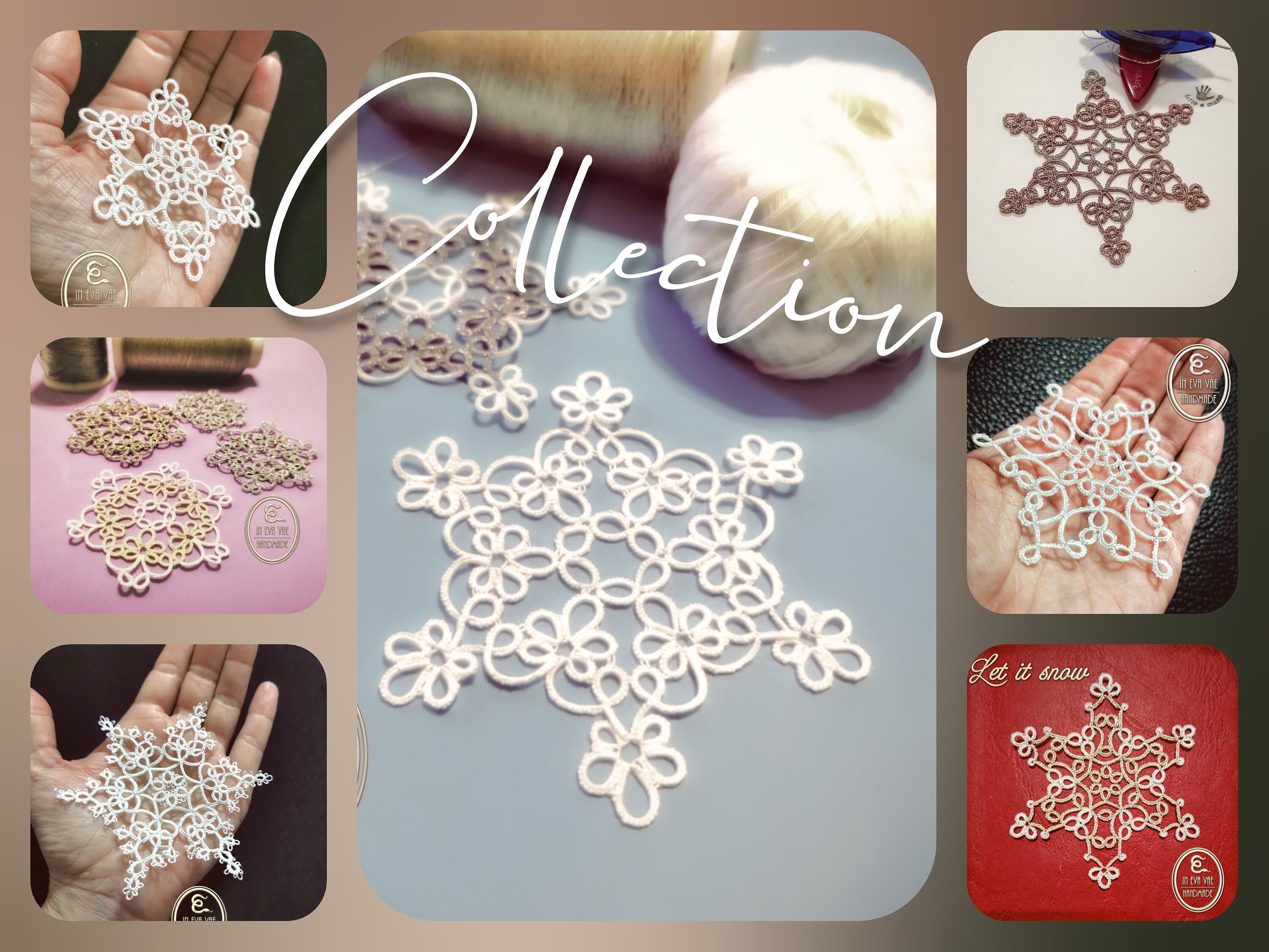 Collezione Pattern a Chiacchierino 7 Fiocchi Di Neve | Etsy