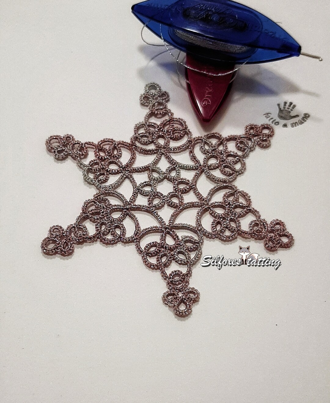 Frozen Star Graphic Pattern, for Tatting Work, for Christmas ...