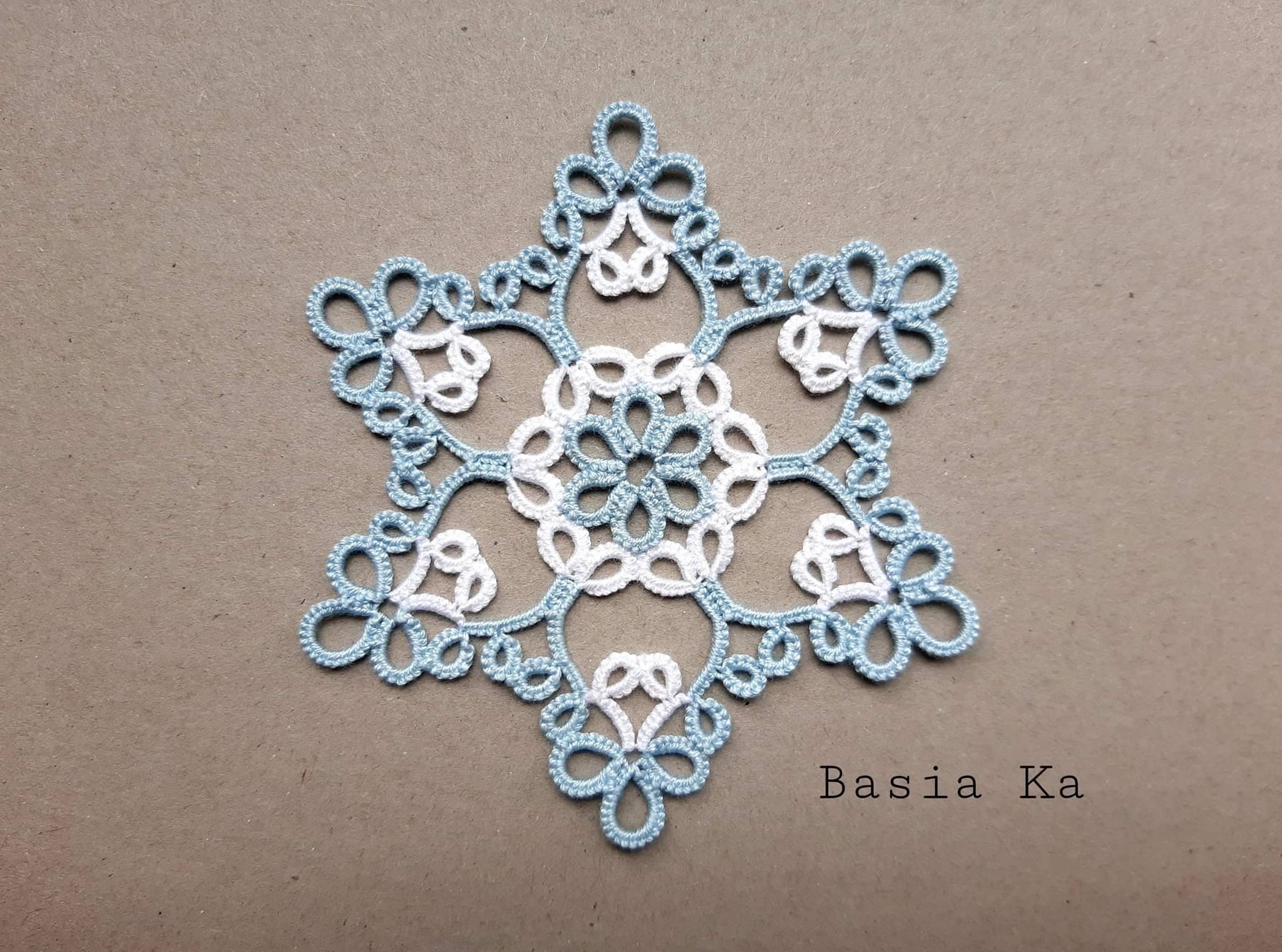Snow Rose Graphic Pattern, for Tatting Work, Snowflake for Christmas ...