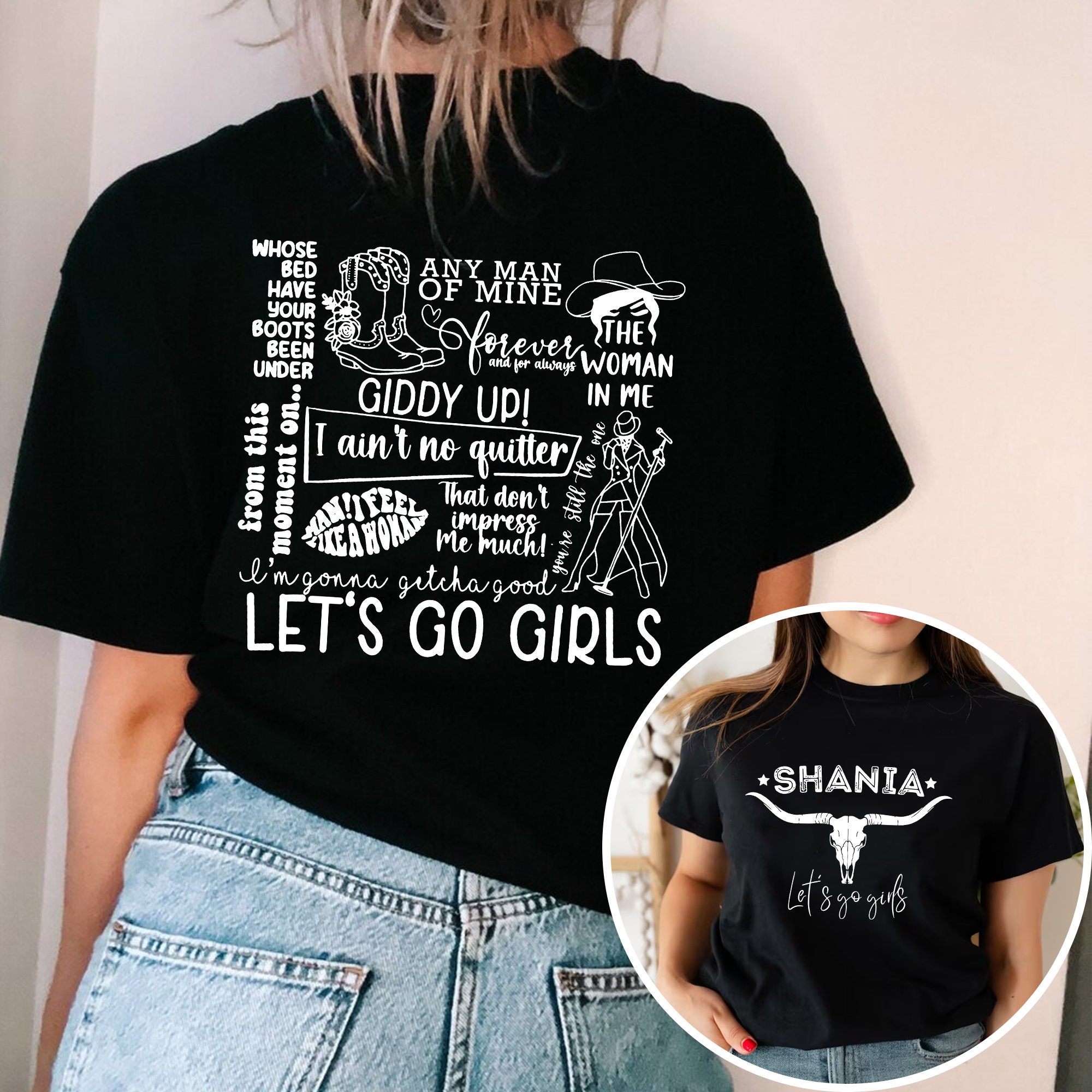 Shania Let's Go Girls Shirt, Shania Shirt, Country Music Shirt ...