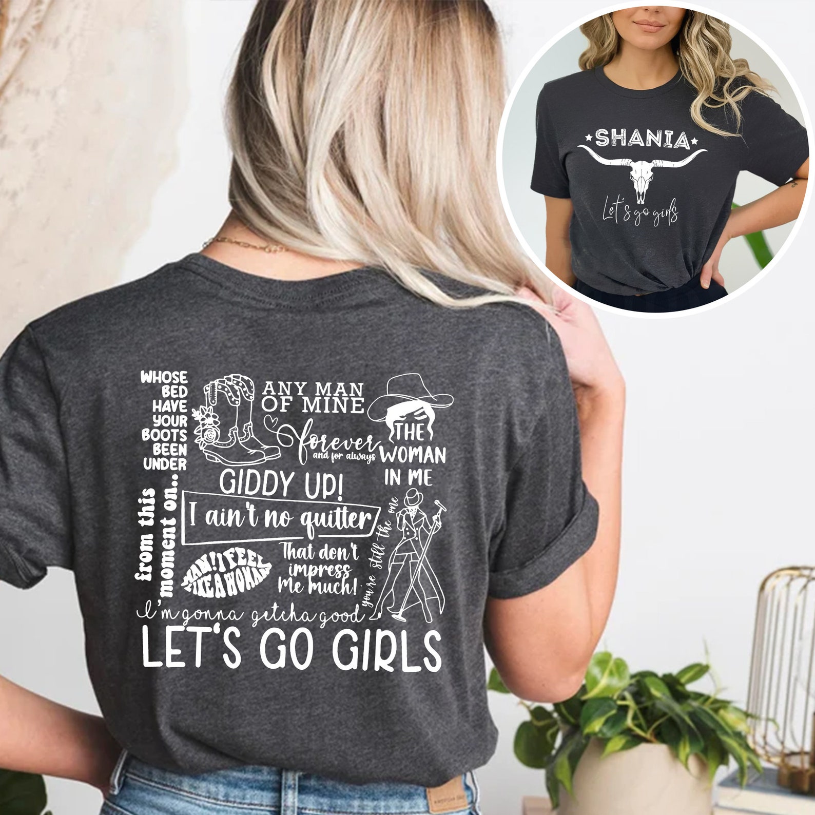 Shania Let's Go Girls Shirt, Shania Shirt, Country Music Shirt ...