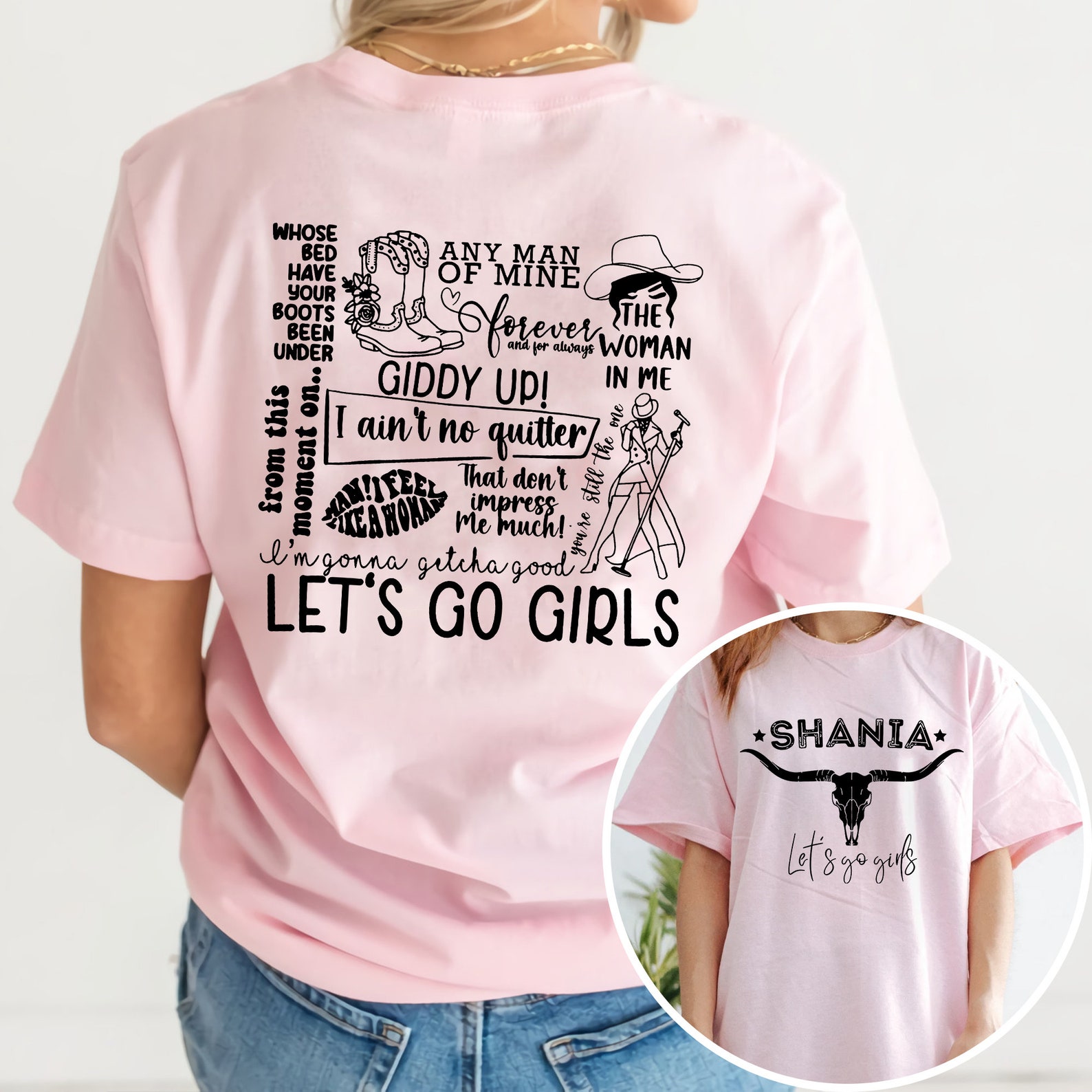 Shania Let's Go Girls Shirt, Shania Shirt, Country Music Shirt ...