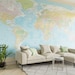 World Map Wall Murals Geography Educational Photo Multi Sizes Wallpaper ...