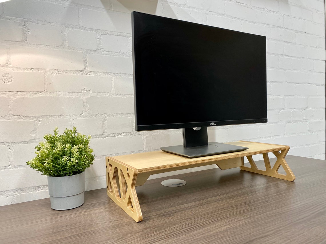 Ply Monitor Riser Modern Screen Stand Birch Plywood - Etsy UK