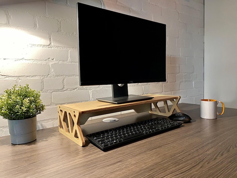 Ply Monitor Riser Modern Screen Stand Birch Plywood - Etsy UK